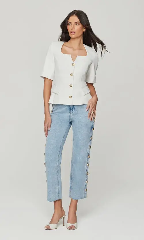 Generation Love Tilly Crepe Jacket - White