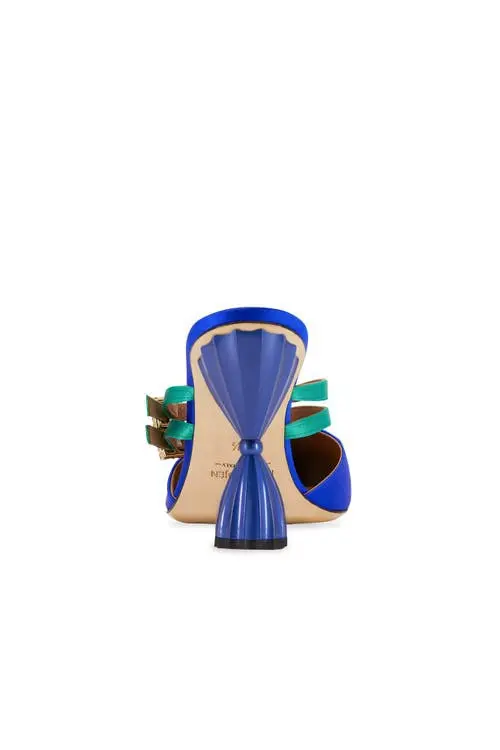 INOLA OJÉN Lolita Crystal Mules - Peacock
