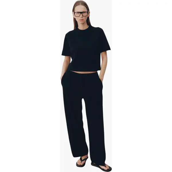 ALL MY LOVE Kayla Cashmere Pants - Onyx