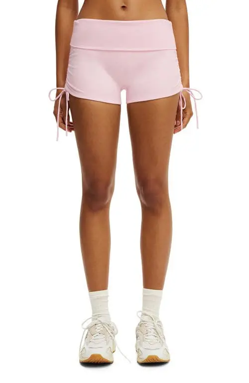 Cotton:on Active Ultra Soft Tie Side Roll Over Micro Short - Cherry Dream