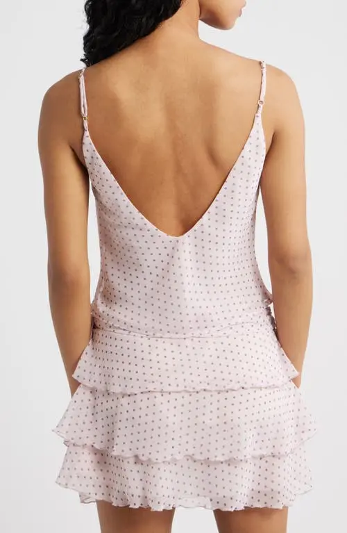 BELLA VENICE Sila Polka Dot Camisole - Pink