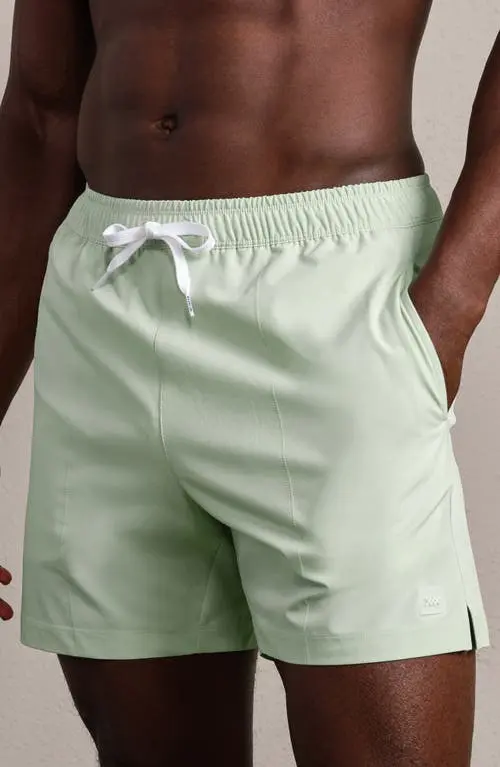 RHONE 5.5-inch Water Repellent Swim Trunks - Cool Mint