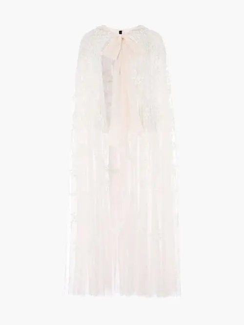 NEEDLE & THREAD Scatter Blossom Hooded Long Cape