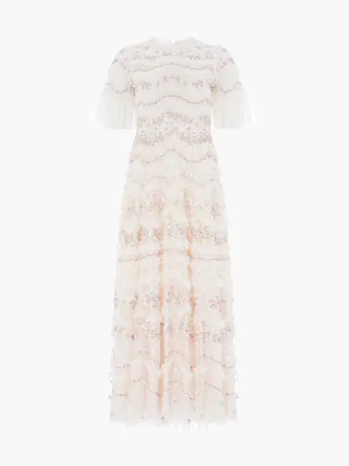 NEEDLE & THREAD Marina Ruffle Ankle Gown