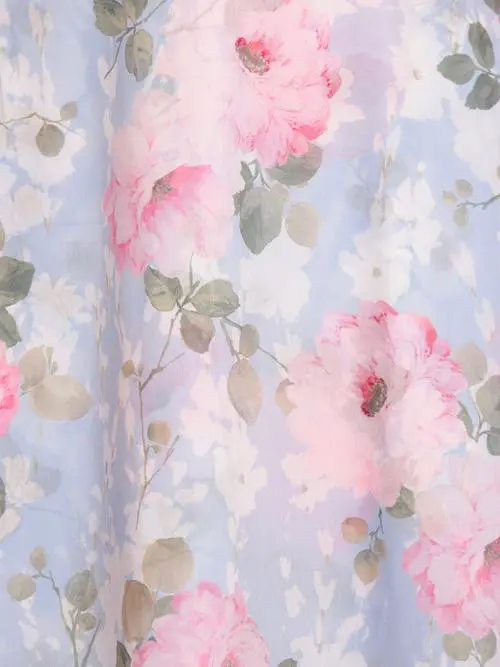 NEEDLE & THREAD Camille’s Garden V-neck Ankle Gown