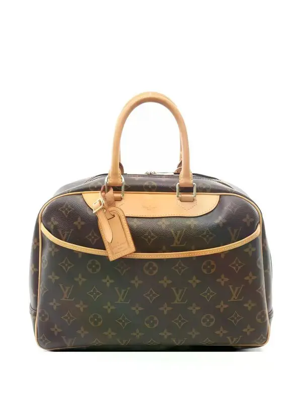 LOUIS VUITTON 2007 Deauville Bowling Vanity Handbag - Brown