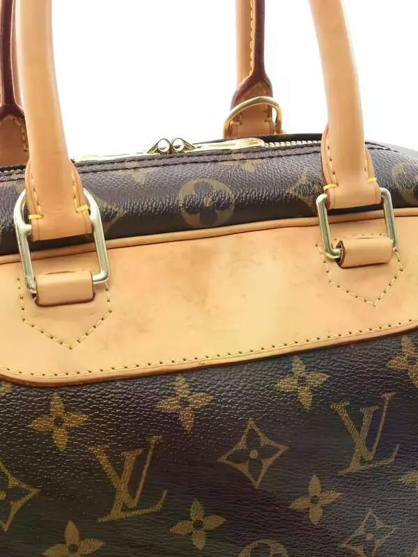 LOUIS VUITTON 2007 Deauville Bowling Vanity Handbag - Brown