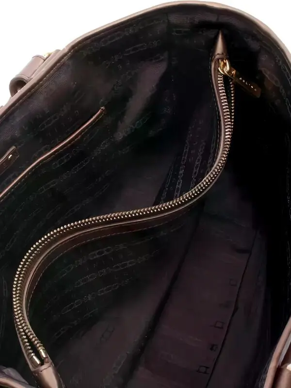 Celine 2000s C Debossed Leather Boogie Tote Bag - Neutrals