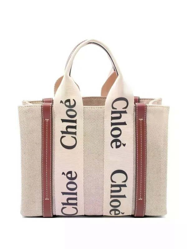 Chloé 2010s Woody Tote Bag - Neutrals