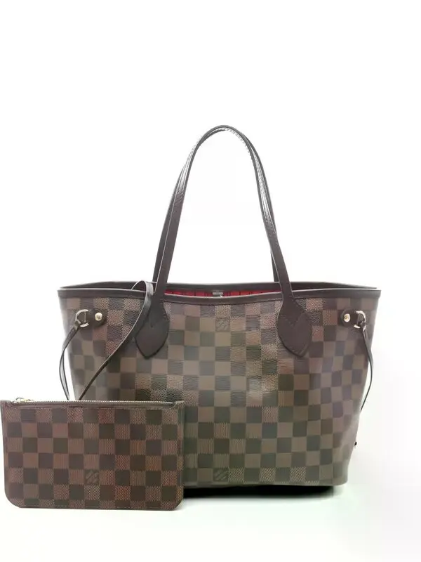 LOUIS VUITTON 2021 Neverfull Pm Damier Ebene Shoulder Bag - Brown