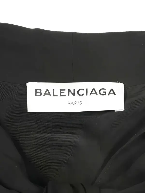 Balenciaga Chiffon Bowtie Dress