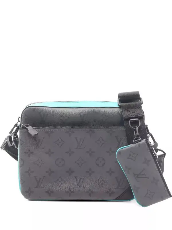 LOUIS VUITTON Messenger Monogram Shoulder Bag - Grey