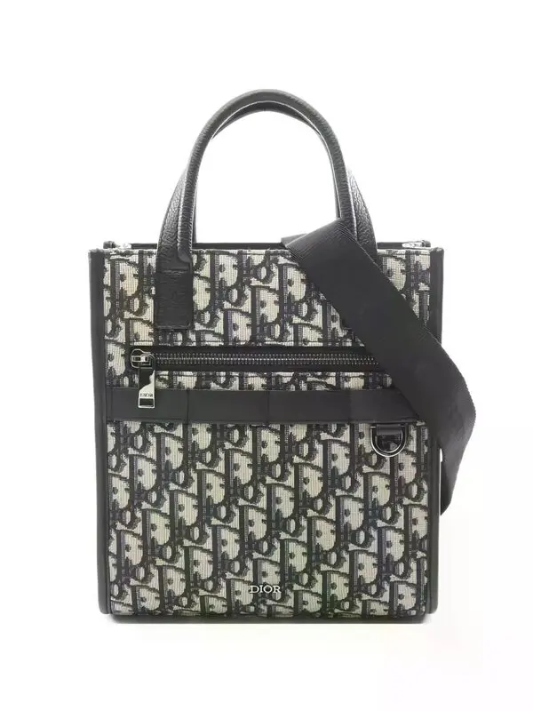 Dior 2010s Oblique Safari Handbag - Black
