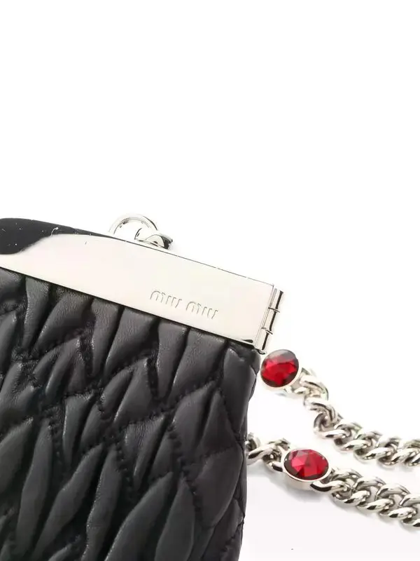 Miu Miu 2010s Matelassé Chain Clutch