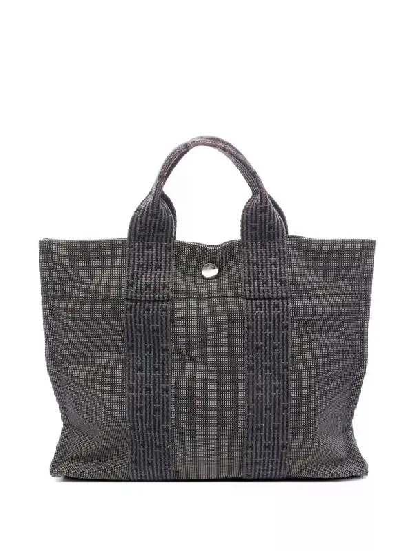 Hermès 2000s Pm Yale Line Canvas Tote Bag