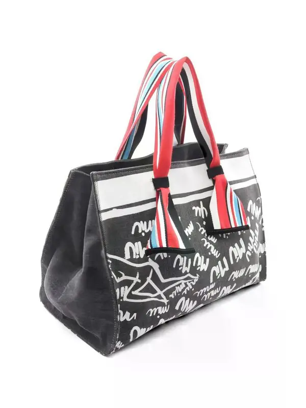 Miu Miu 2010s Logo-plaque Tote