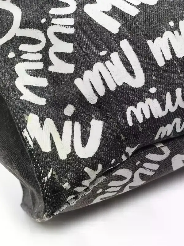 Miu Miu 2010s Logo-plaque Tote