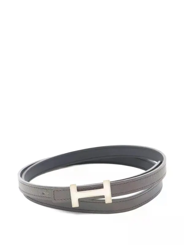 Hermès 2015 Focus H Reversible Belt - Black