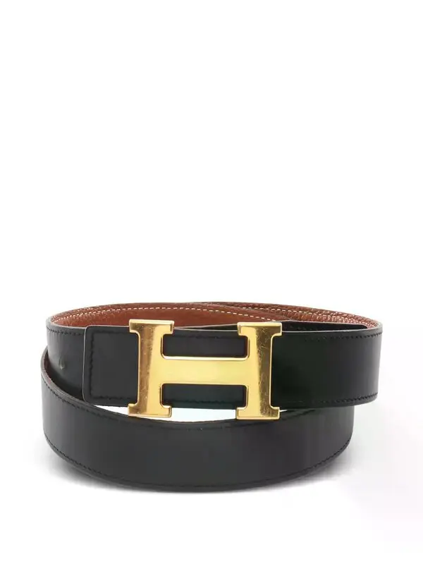 Hermès 2003 Constance H-belt - Black