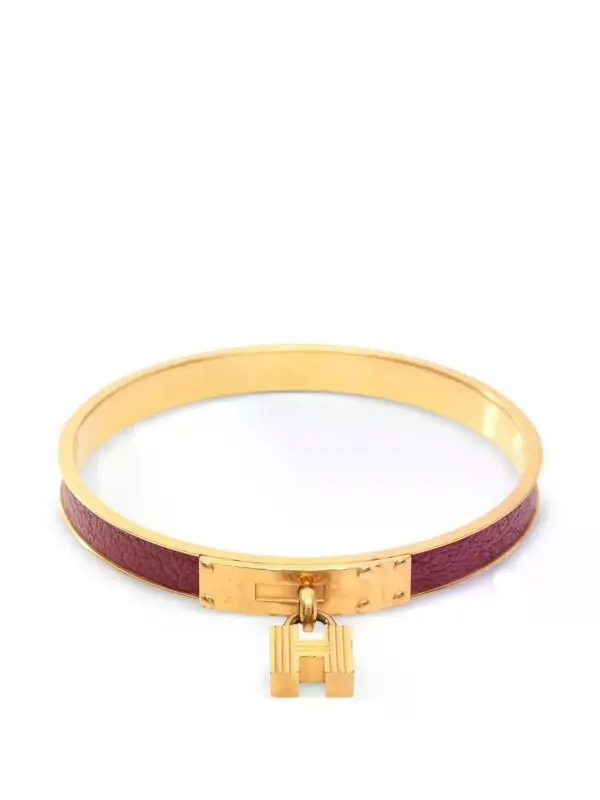 Hermès 2000s Kelly H-motif Bangle - Gold