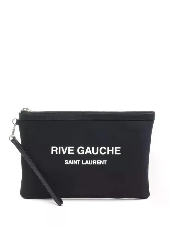 Saint Laurent 2010s Rive Gauche Clutch - Black