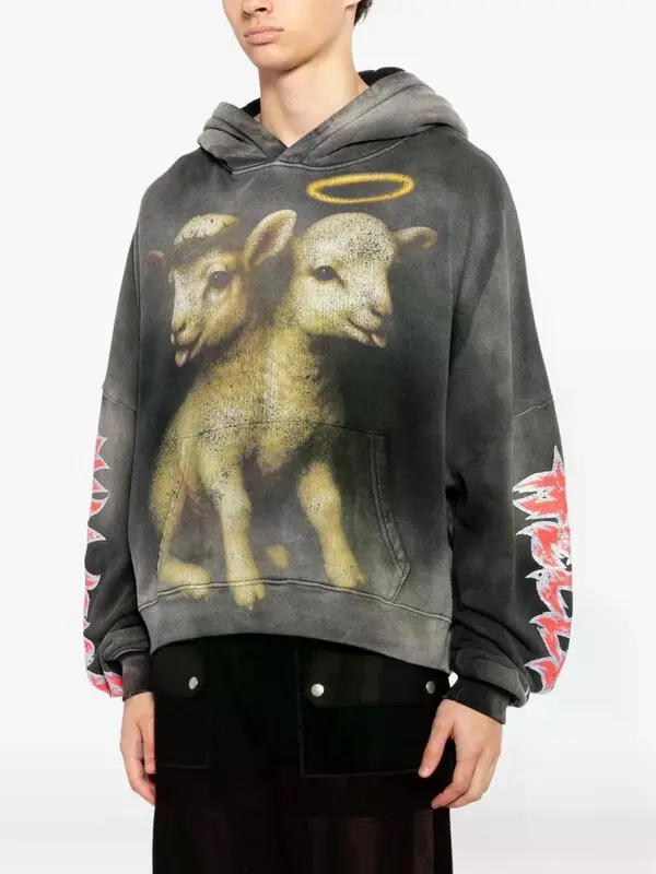 HELLSTAR Graphic Print Hoodie