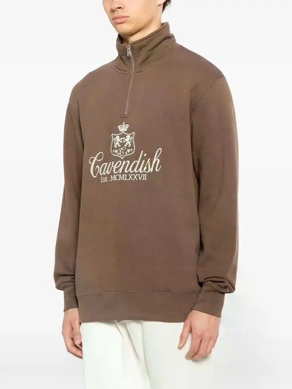 CAVENDISH Logo-embroidered Sweatshirt