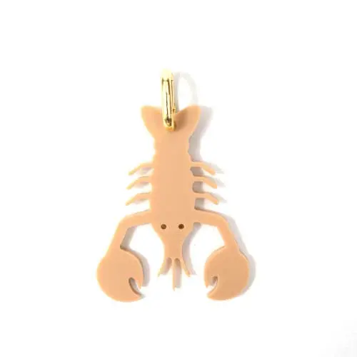 BY LILLA Lobster Charm - Pale Peach