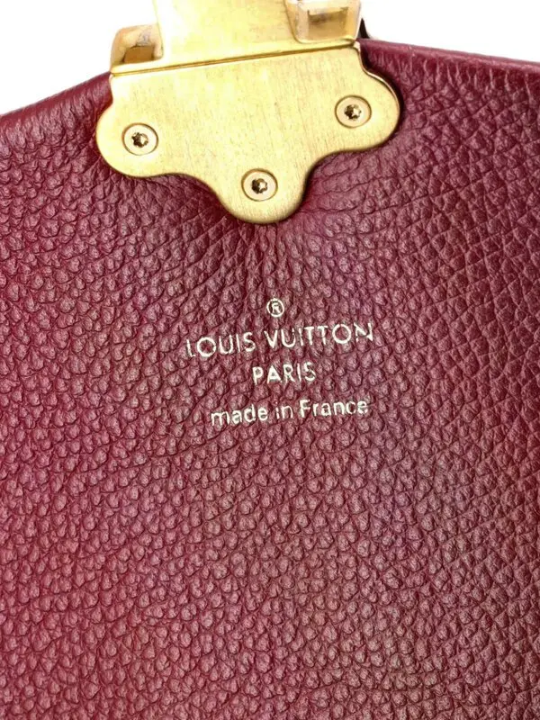 LOUIS VUITTON Clapton Handbag Damier And Leather Pm - Brown