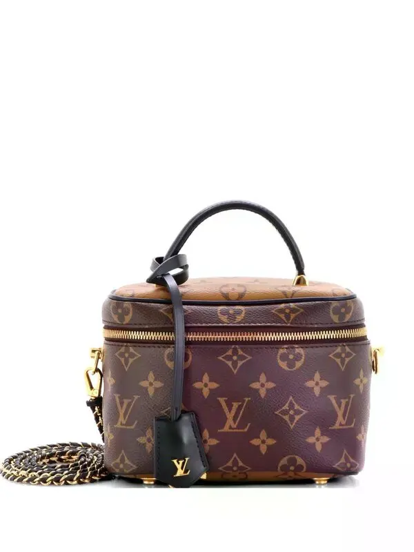 LOUIS VUITTON Vanity Handbag Reverse Monogram Canvas Pm Satchel