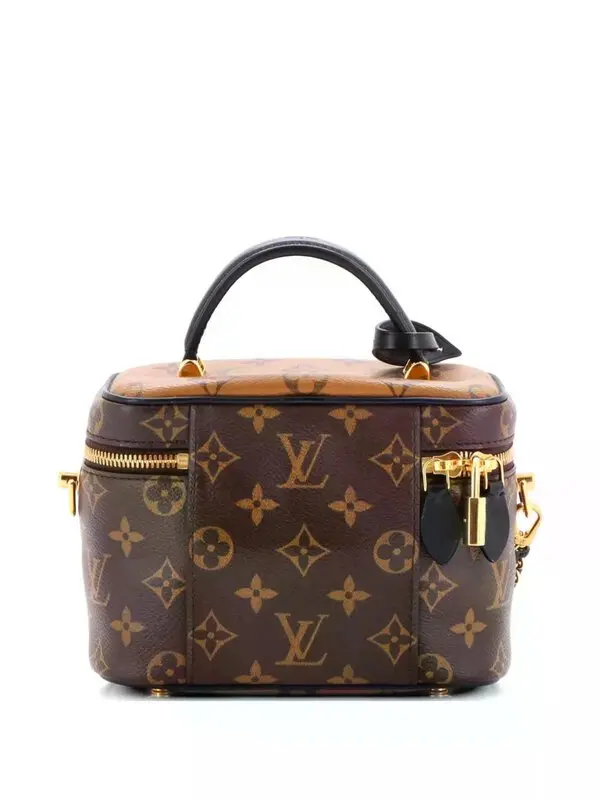LOUIS VUITTON Vanity Handbag Reverse Monogram Canvas Pm Satchel