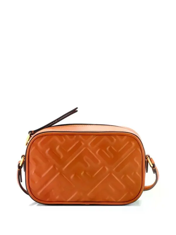 Fendi Camera Case Mini Crossbody Bag Zucca Embossed Leather