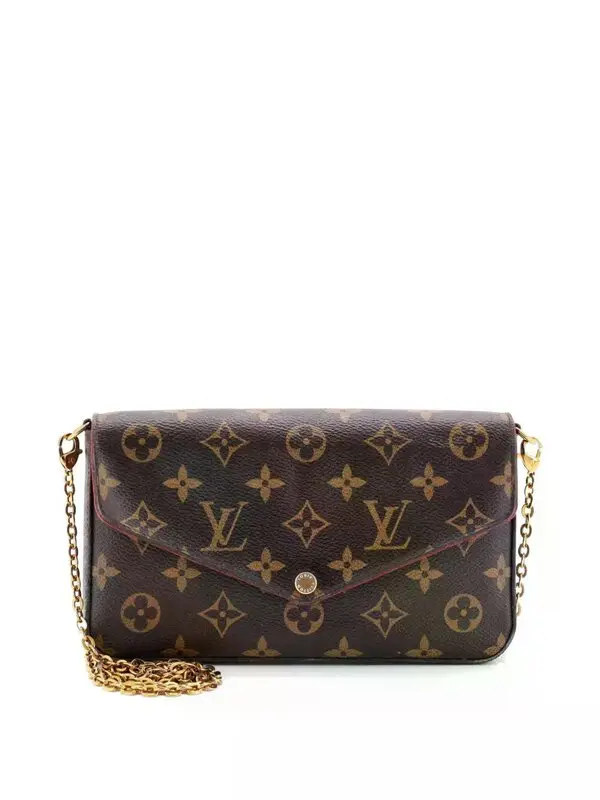LOUIS VUITTON Felicie Pochette Monogram Canvas - Brown
