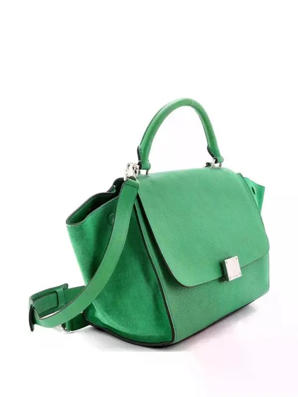 Celine Trapeze Small Satchel - Green