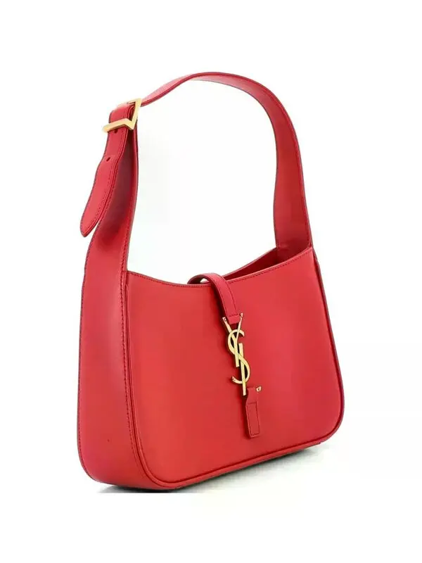 Saint Laurent Le 5 A 7 Small Hobo Bag - Red