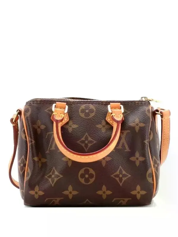 LOUIS VUITTON Speedy Bandouliere Nano - Brown
