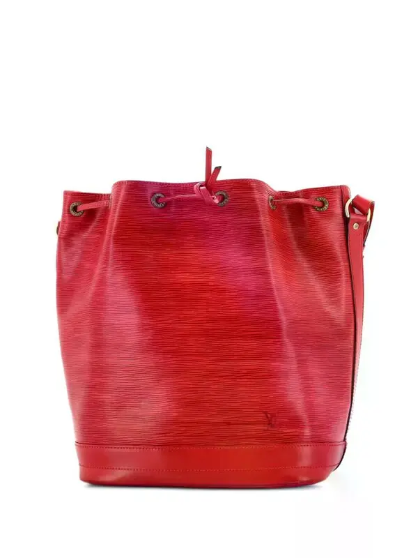 LOUIS VUITTON Noe Handbag Epi Leather Large Bucket Bag - Red