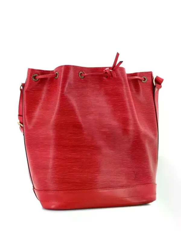 LOUIS VUITTON Noe Handbag Epi Leather Large Bucket Bag - Red