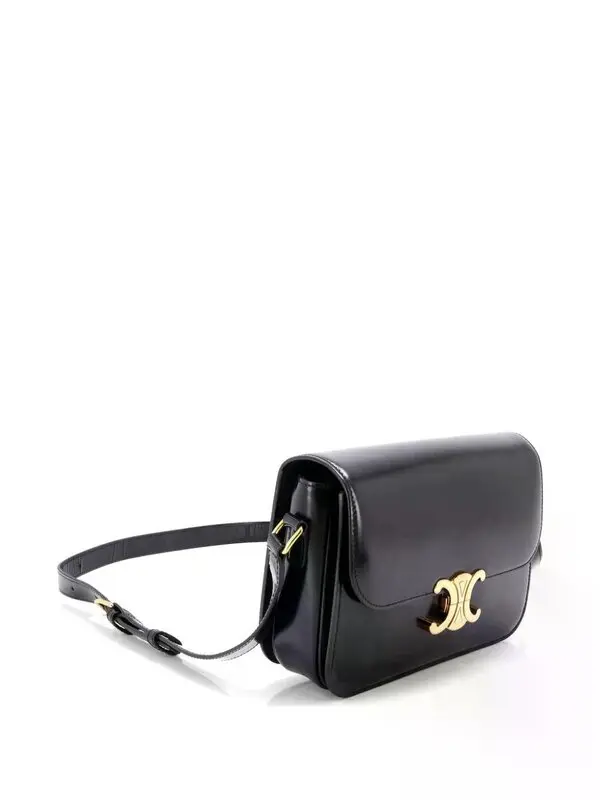 Celine Triomphe Shoulder Bag - Black