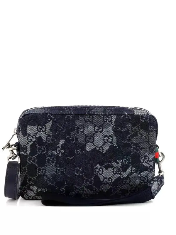 Gucci Convertible Gg Denim Crossbody Bag