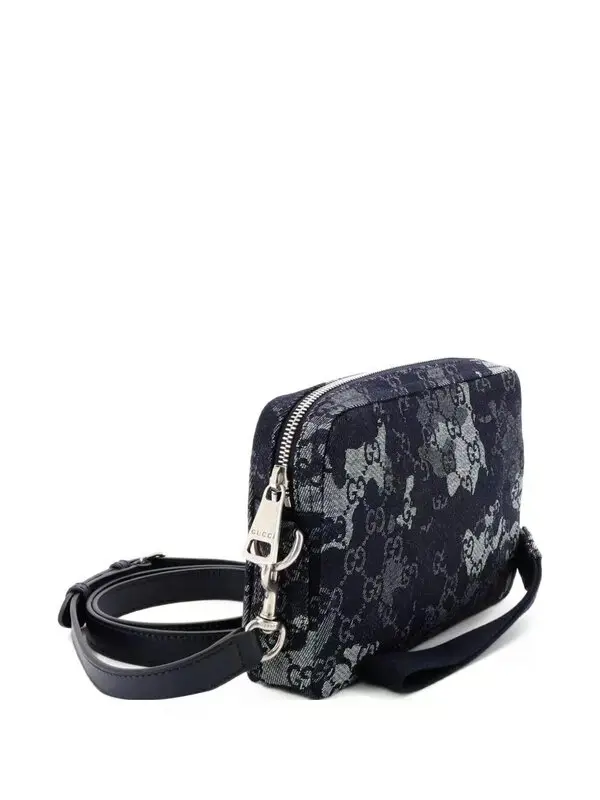 Gucci Convertible Gg Denim Crossbody Bag