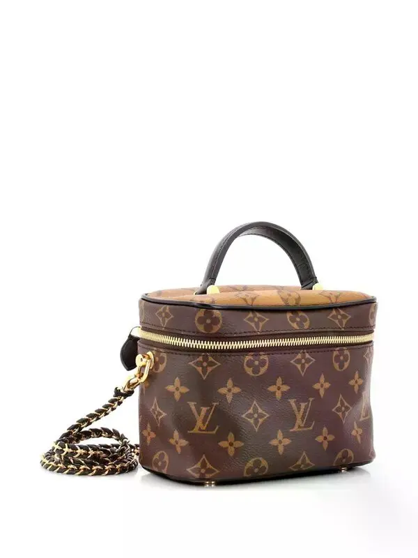LOUIS VUITTON Vanity Handbag Reverse Monogram Canvas Pm Satchel