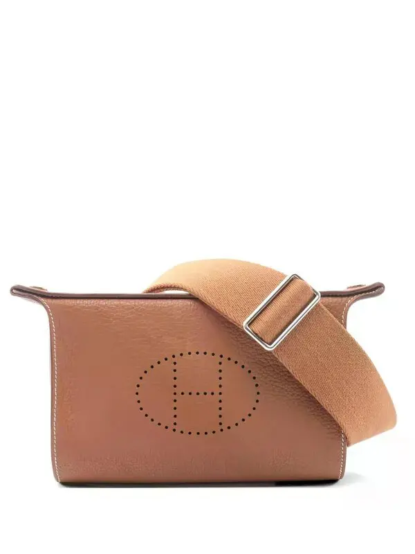 Hermès 2024 Vid Posh Togo Leather Shoulder Bag - Brown
