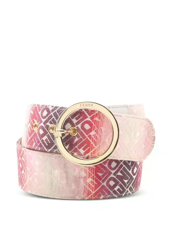 Fendi 2000s Buckle Belt - Red