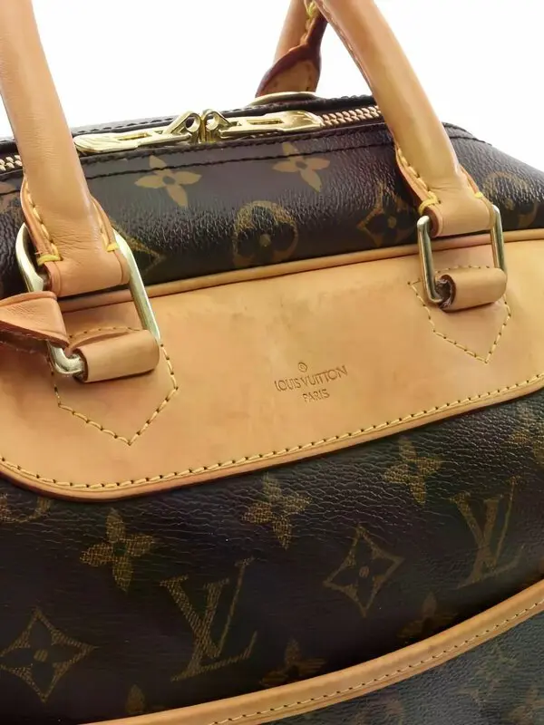 LOUIS VUITTON 2007 Deauville Bowling Vanity Monogram Handbag - Brown