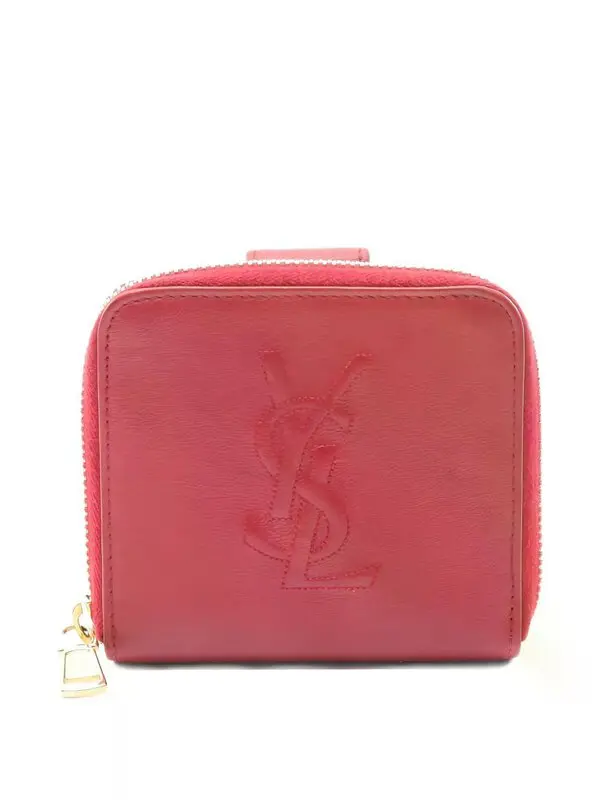 Saint Laurent Bi-fold Leather Wallet - Red