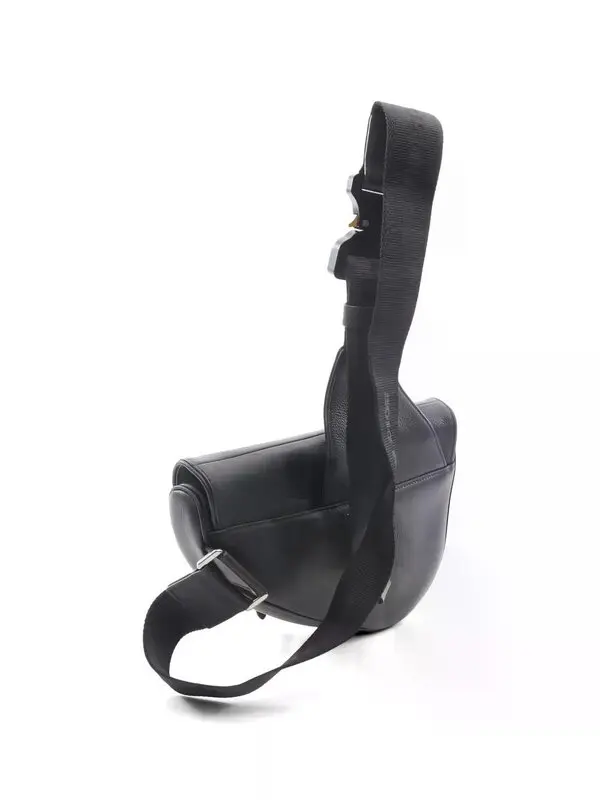 Dior 2010s X Erl Leather Saddle Bag