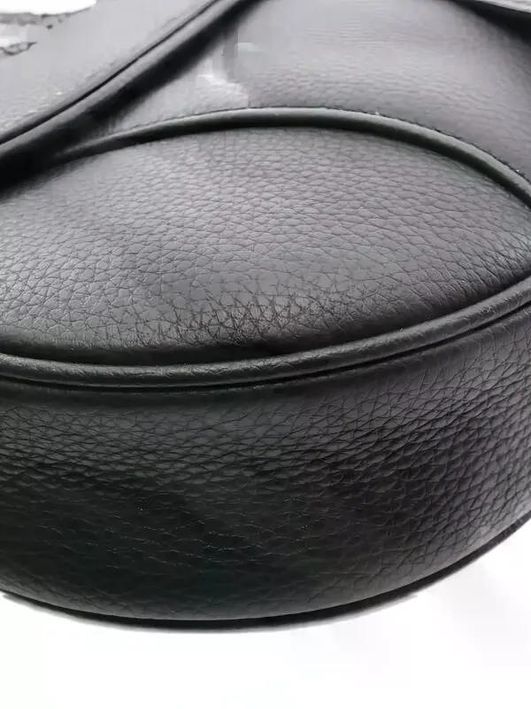 Dior 2010s X Erl Leather Saddle Bag