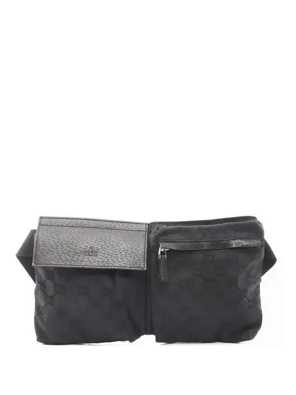 Gucci Gg Canvas Body Bag - Black