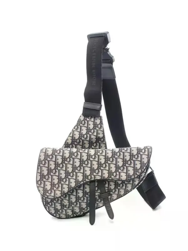 Dior 2010s Saddle Oblique-jacquard Messenger Bag